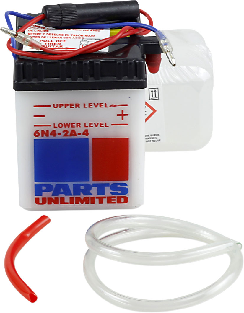 Parts Unlimited 6V Conventional Battery Kit 6N4-2A-4 (2113-0