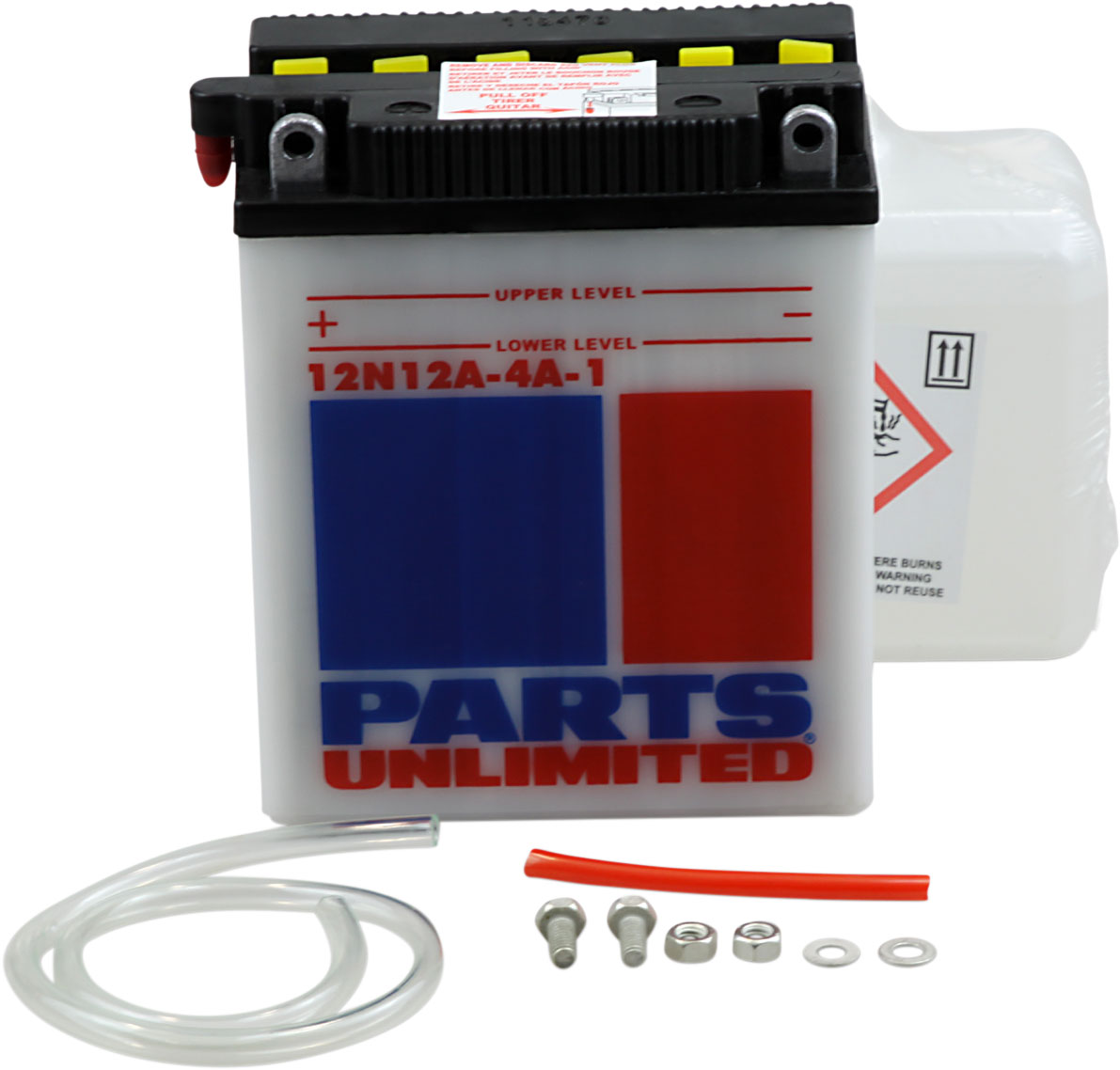 Parts Unlimited 12V Conventional Battery Kit 12N12A-4A-1 (21