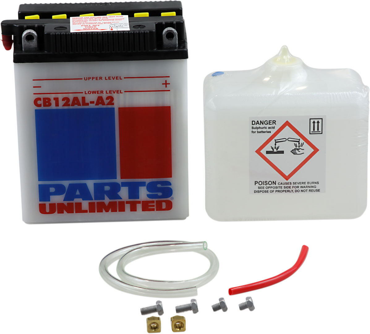 Parts Unlimited 12V Heavy-Duty Battery Kit YB12AL-A2 (2113-0