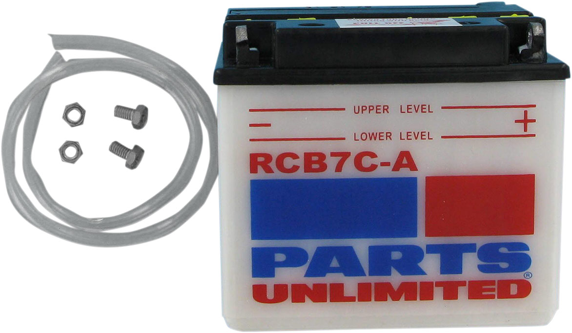 Parts Unlimited 12V Heavy-Duty Battery YB7C-A (RCB7CA)-PU RC