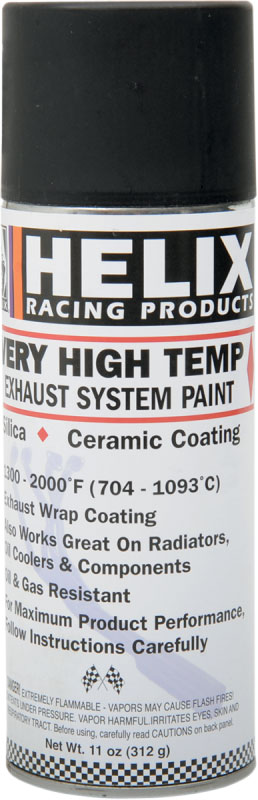 Helix Silica Ceramic High Temp Exhaust System Paint (Black)