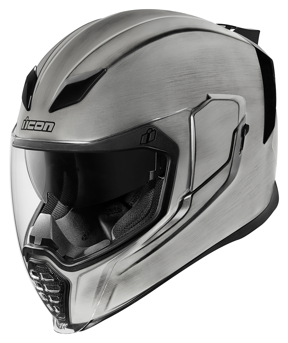 ICON MotoSports AirFlite QUICKSILVER Full-Face Helmet w/ Dro