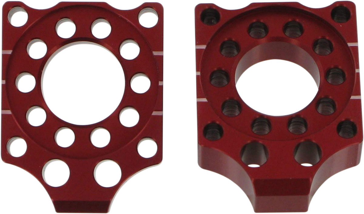 Pro Circuit Billet Axle Blocks (Anodized; Red)-PCT 1231-0106