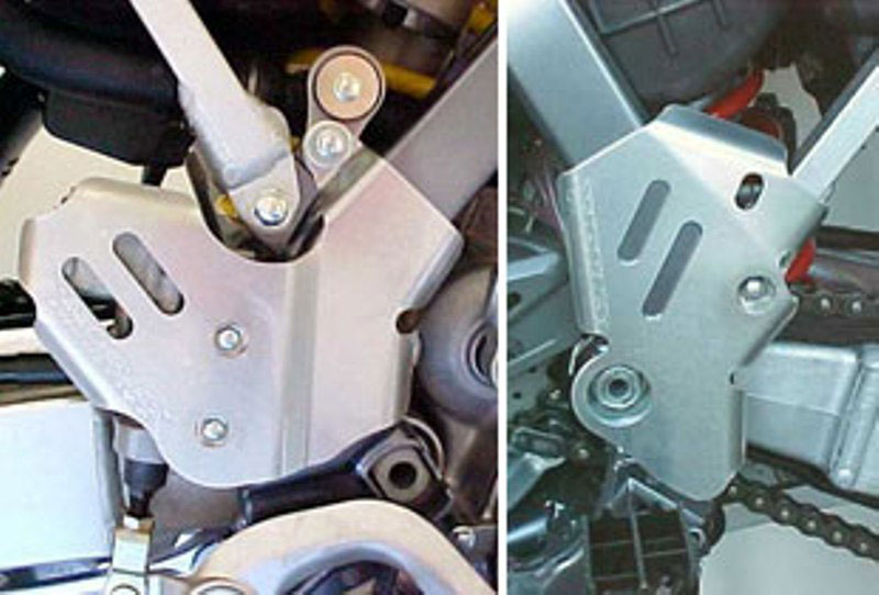 Works Connection Aluminum Frame Guards Suzuki RM250 (Silver)