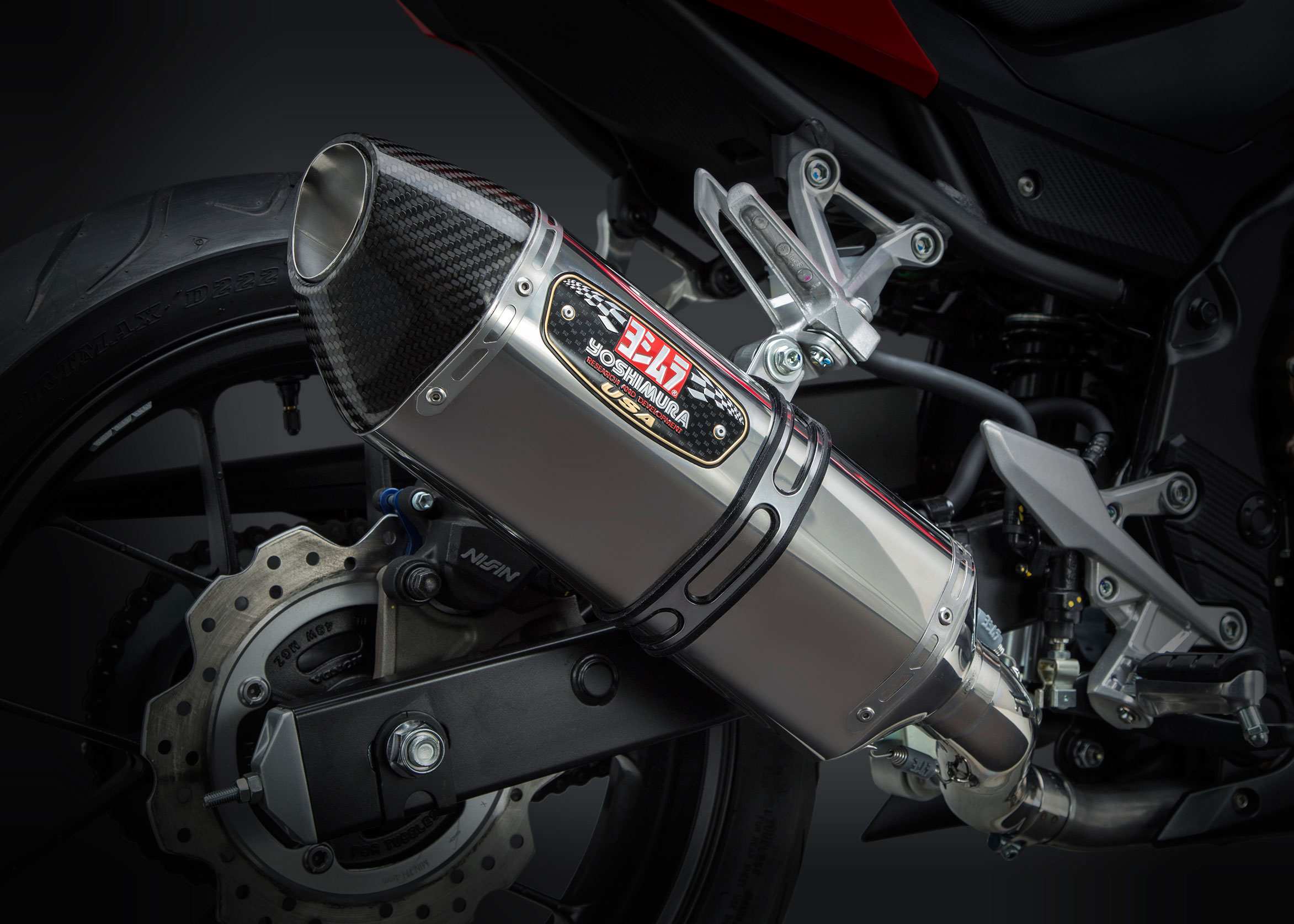 YOSHIMURA Signature Series R-77 Slip-On Exhaust System (SS-S