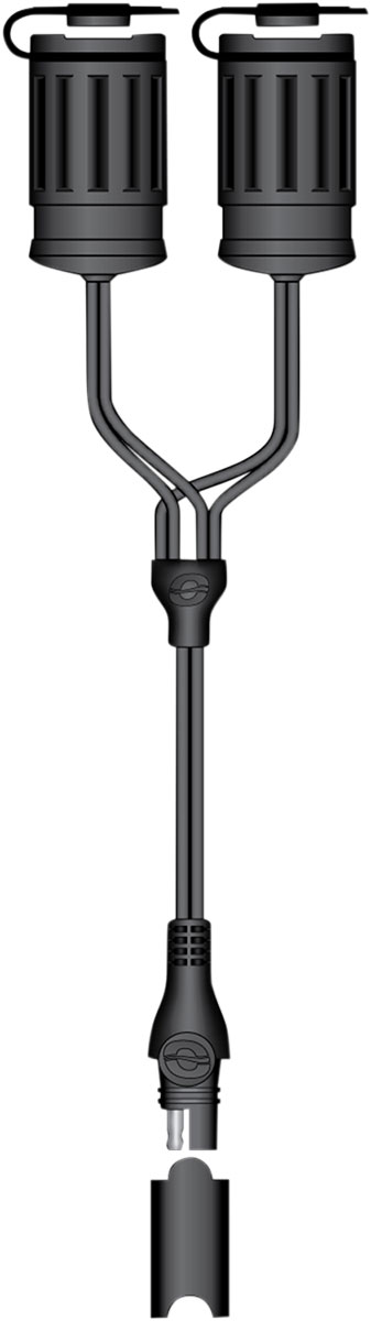TecMate OptiMate Y-Splitter Cable, SAE to 2 x AUTO Cigarette
